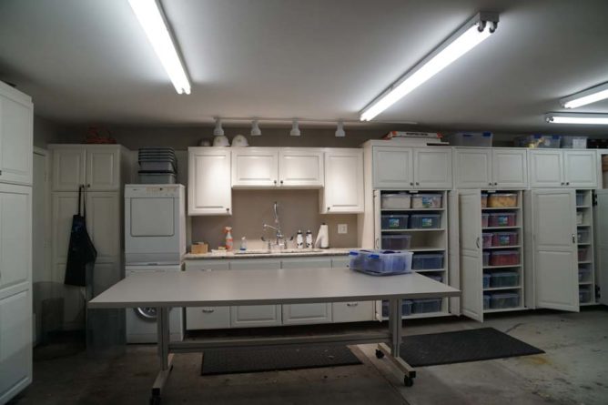 Garage Wet Work Area – J Fiber Art