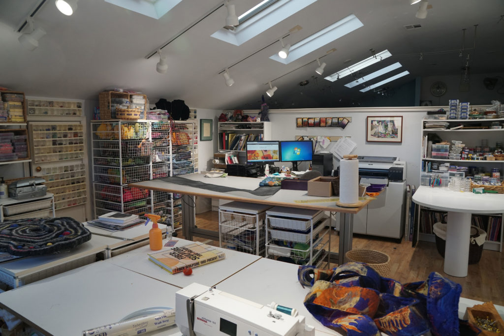 Upstairs Dry Studio Area – J Fiber Art